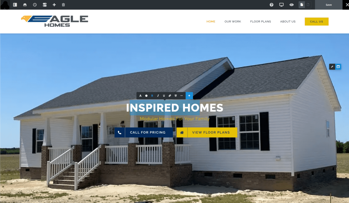 Eagle Homes - Tarheel Media Digital Marketing